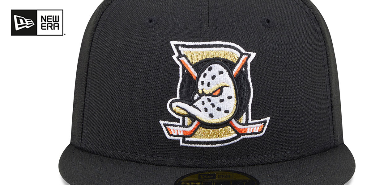 Anaheim Ducks DECEPTOR Black Fitted Hat by New Era