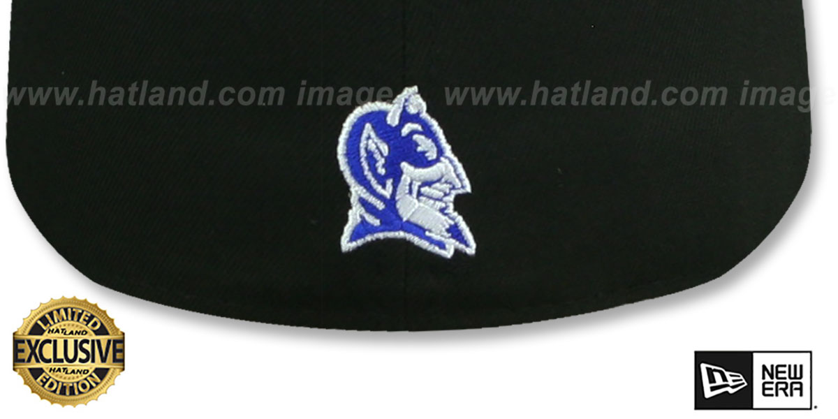 Duke NCAA TEAM-BASIC Black-Royal Fitted Hat by New Era