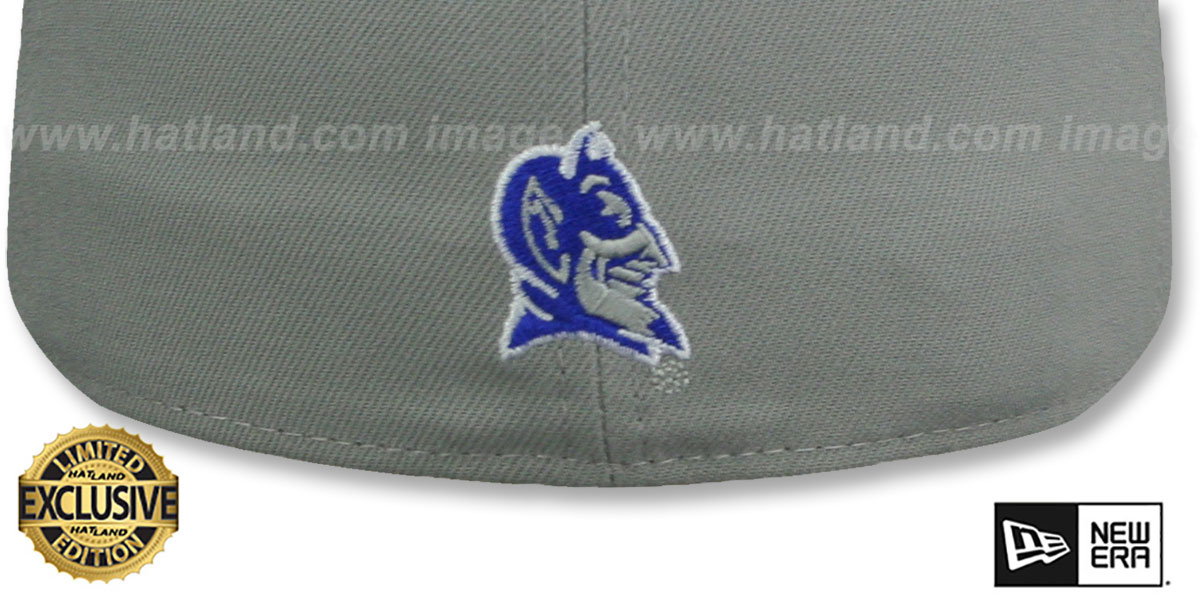 Duke NCAA TEAM-BASIC Grey-Royal Fitted Hat by New Era