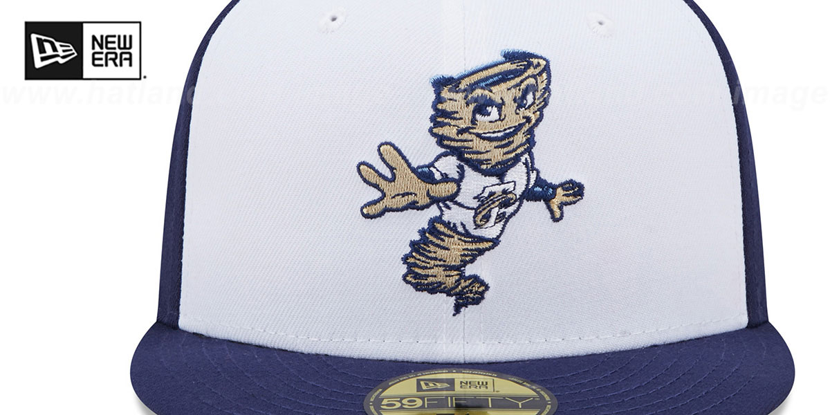 Tri-City Dust Devils MILB MARVEL DEFENDERS White-Navy Fitted Hat