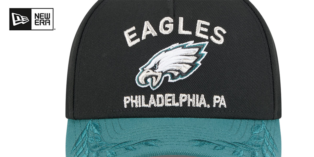Philadelphia Eagles 2025 NFL DRAFT ONSTAGE M-CROWN SNAPBACK Black