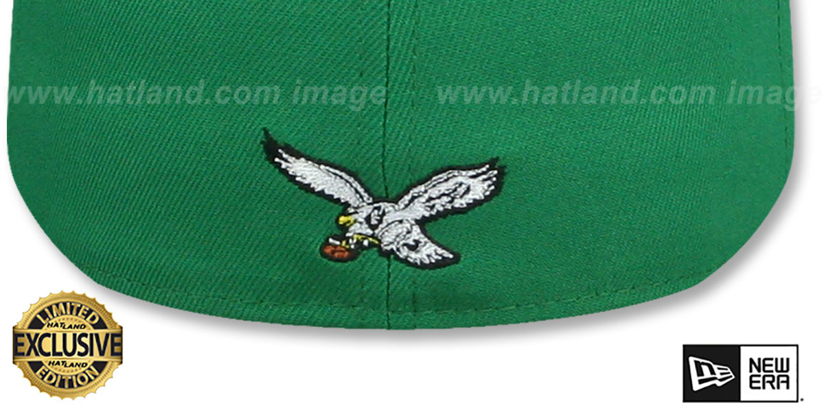 Philadelphia Eagles THROWBACK NFL SHIELD-BASIC Green Fitted Hat
