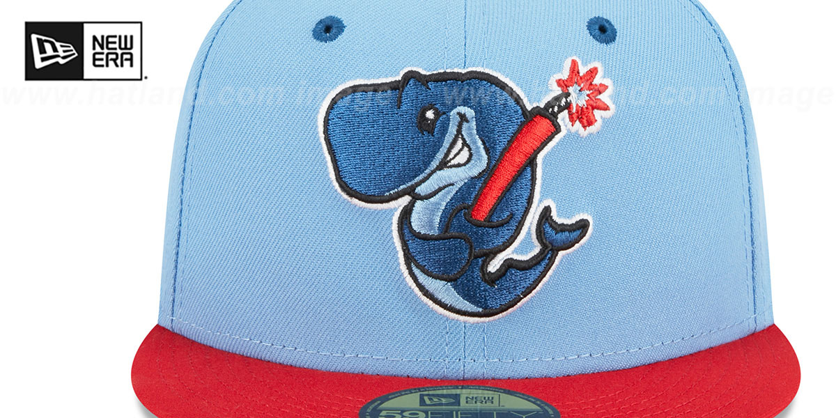 Eugene Emeralds THEME NIGHT Sky-Red Fitted Hat by New Era