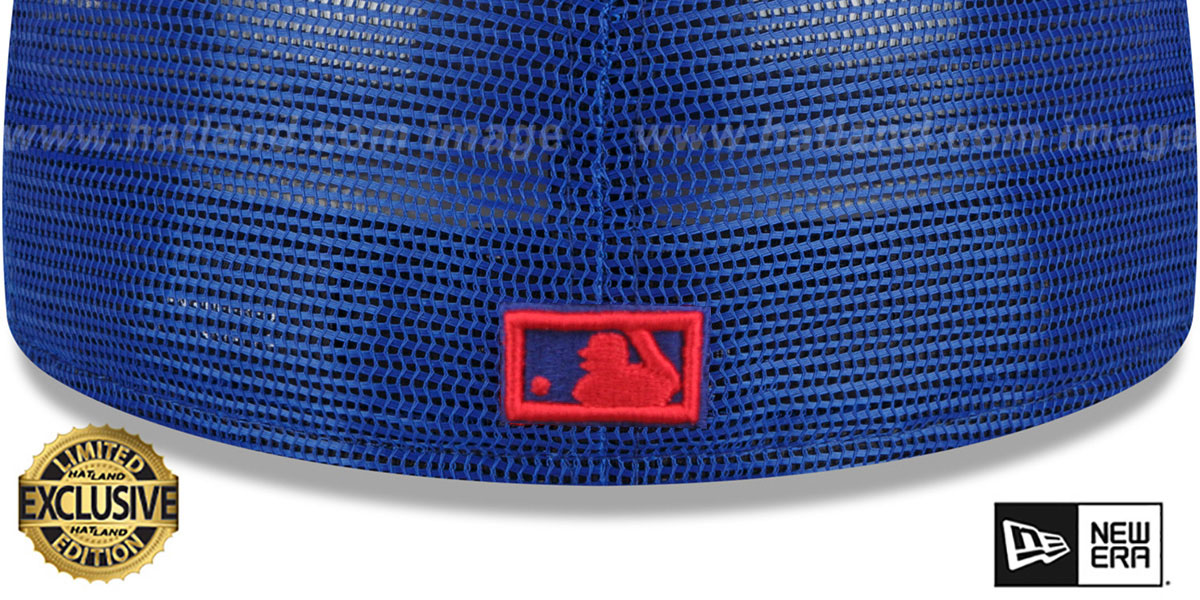 Montreal Expos BATTING PRACTICE TRUCKER Royal Fitted Hat