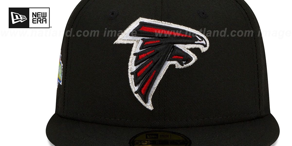 Atlanta Falcons 1994 PRO BOWL SIDE-PATCH Black Fitted Hat