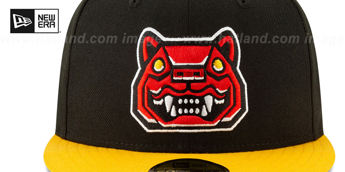 New Hampshire Fisher Cats COPA Black-Gold Fitted Hat
