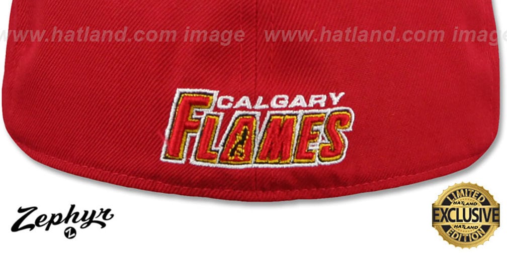 Calgary Flames SHOOTOUT Red Fitted Hat by Zephyr