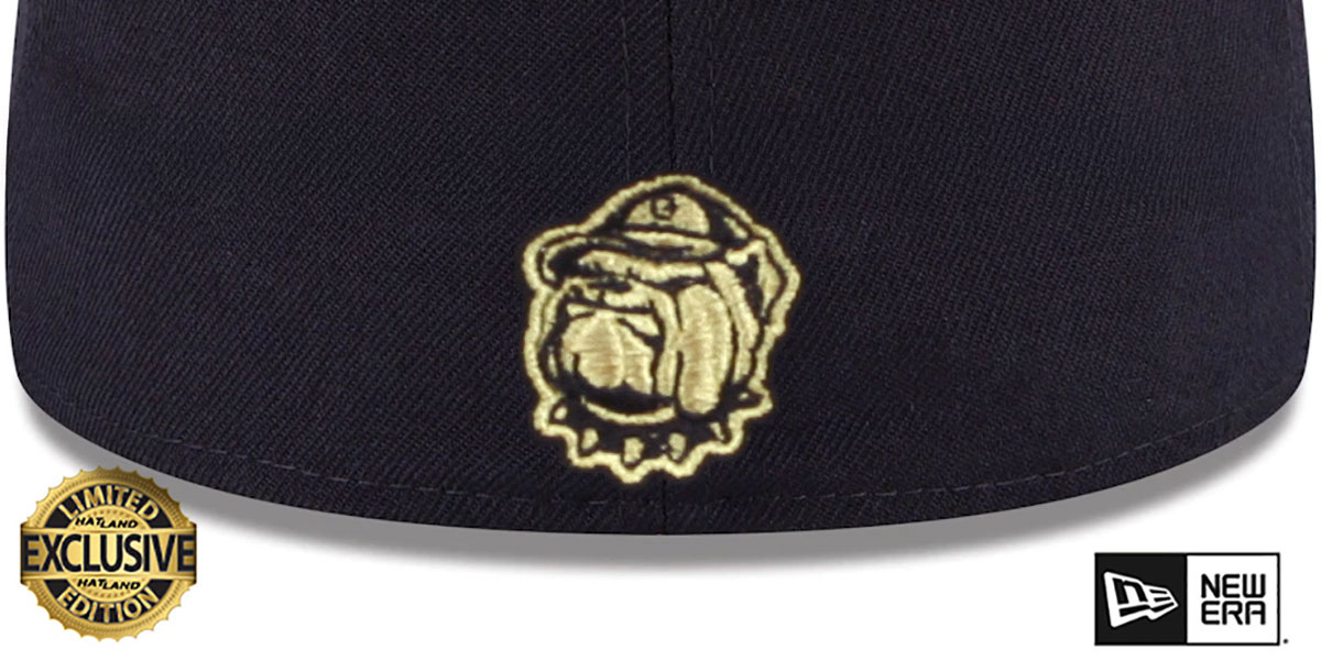 Georgetown GOLD-METALLIC Black Fitted Hat by New Era