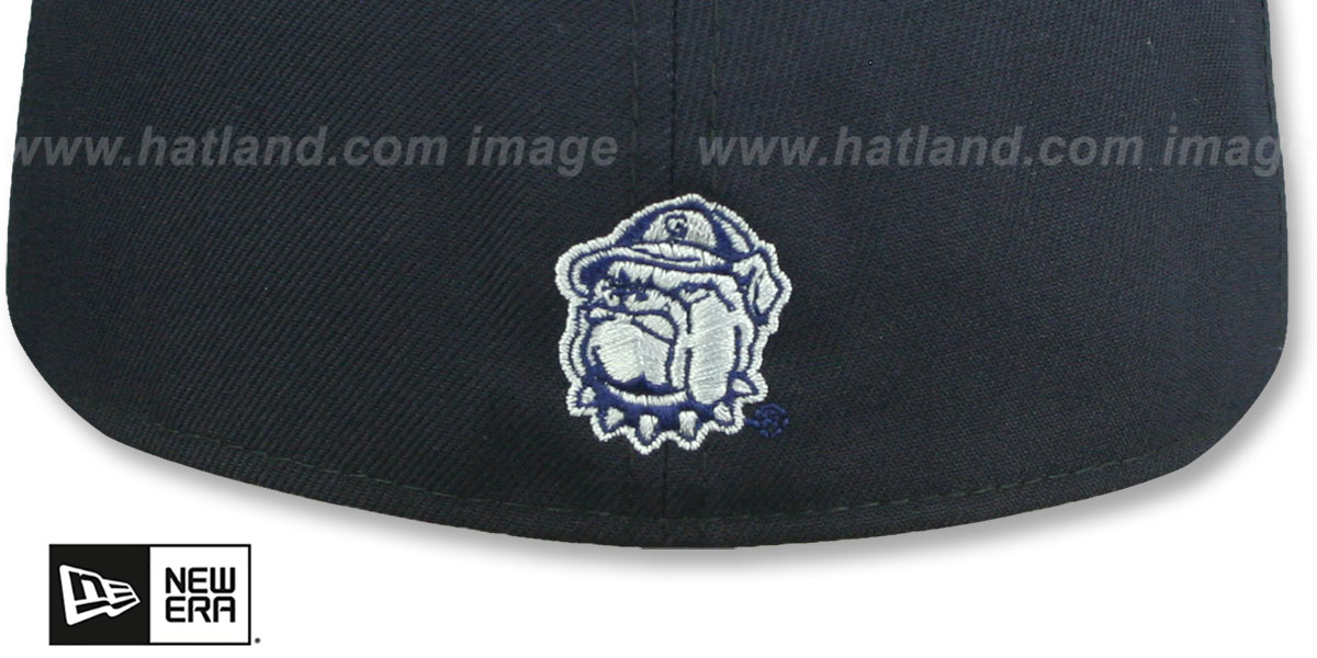 Georgetown NCAA TEAM-BASIC Navy Fitted Hat by New Era