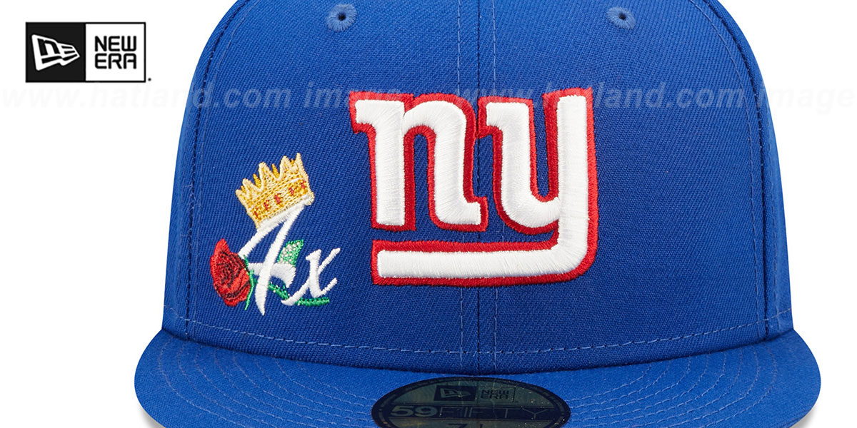 New York Giants CROWN CHAMPS Royal Fitted Hat by New Era