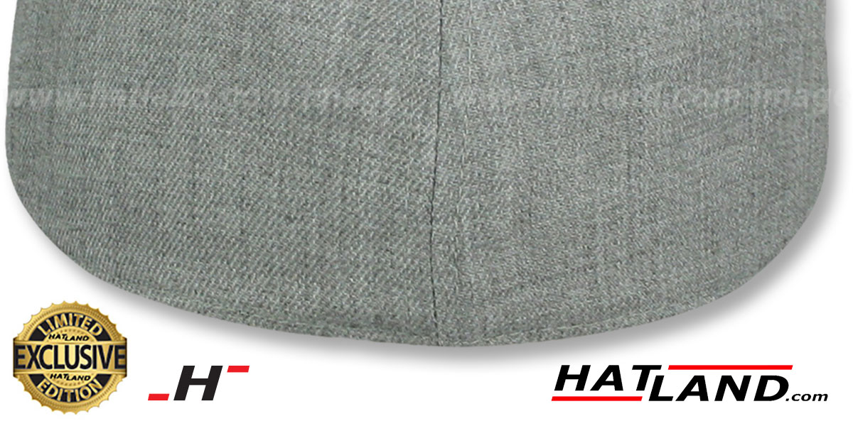 Hatland HYBRID E5-BLANK Solid Heather Light Grey Fitted Hat