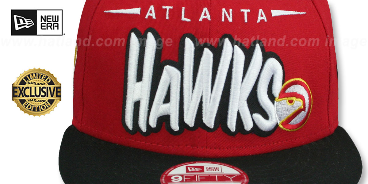 Atlanta Hawks 2T HW DOPETASTIC SNAPBACK Red-Black Hat