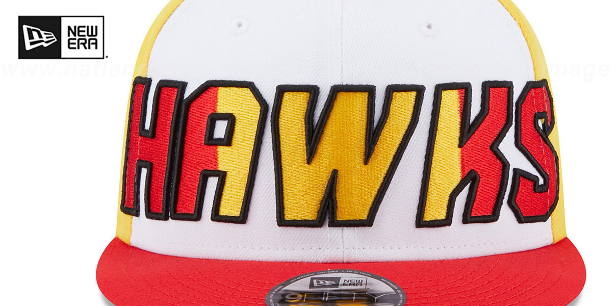 Atlanta Hawks COLOR BLOCK BACK HALF SNAPBACK Hat by New Era