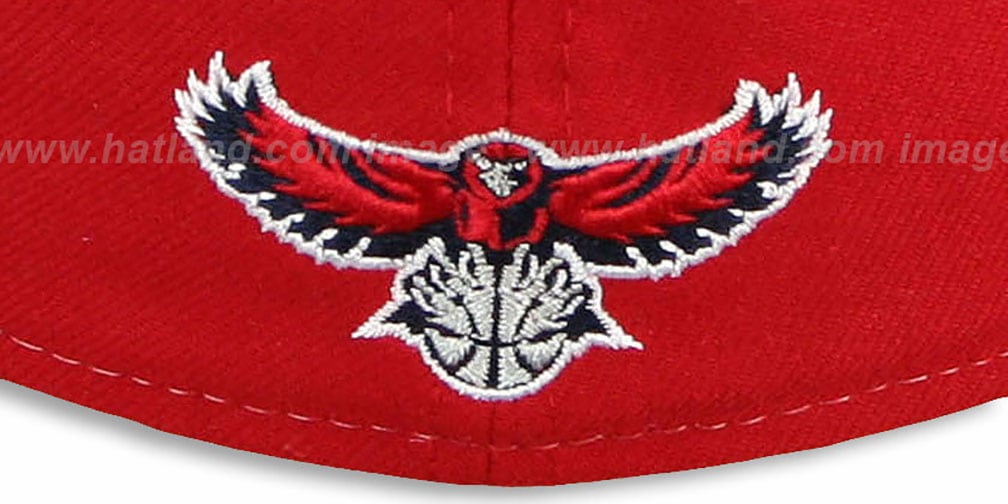 Atlanta Hawks HERO-HCL Red-Navy Fitted Hat by New Era