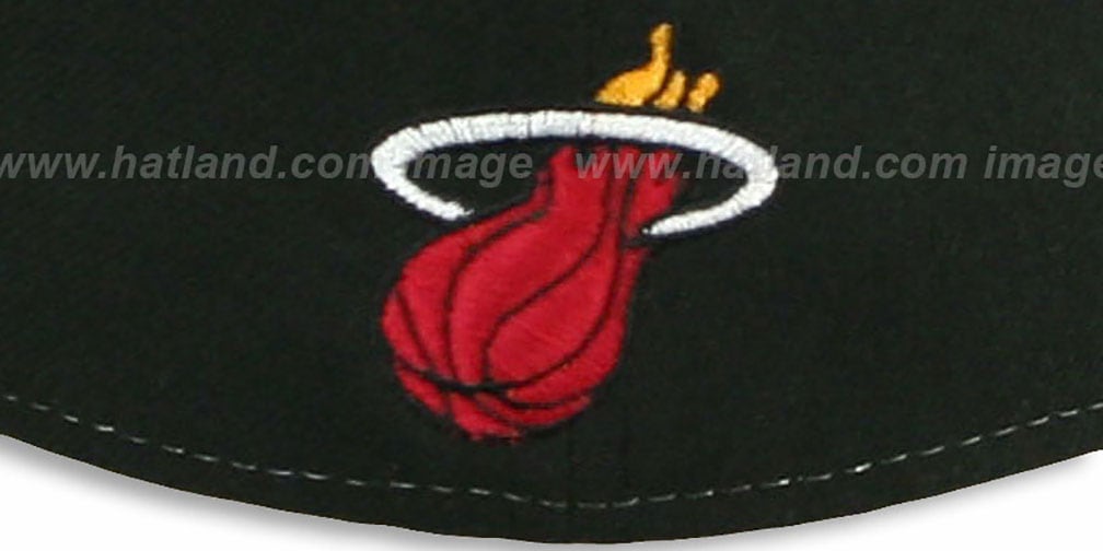 Miami Heat HERO-HCL Black-Red Fitted Hat by New Era