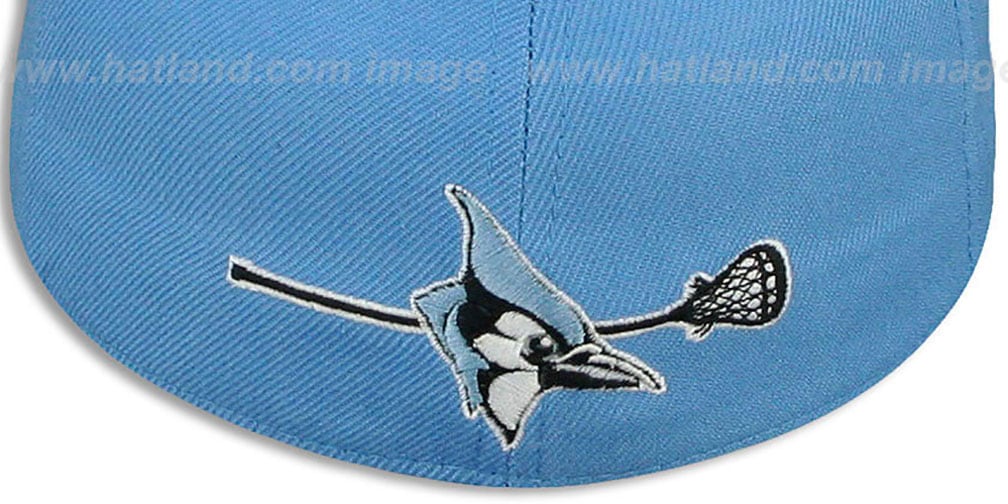 John's Hopkins SWOOP LACROSSE Sky Fitted Hat by Zephyr