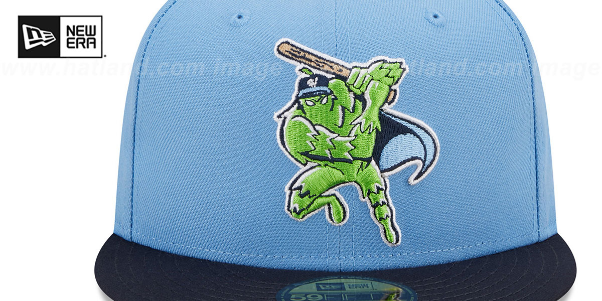 Hillsboro Hops MILB MARVEL DEFENDERS Sky-Navy Fitted Hat