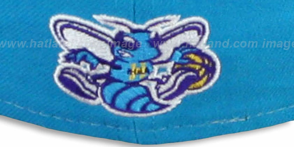 New Orleans Hornets HERO-HCL Teal-Purple Fitted Hat
