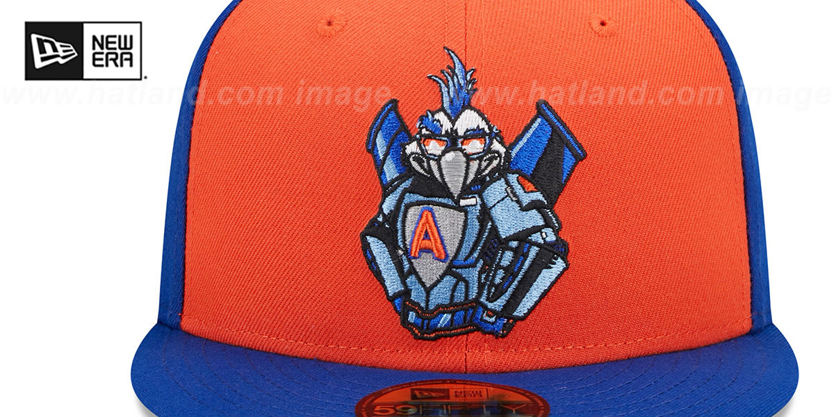 Aberdeen IronBirds MILB MARVEL DEFENDERS Orange-Royal Fitted Hat