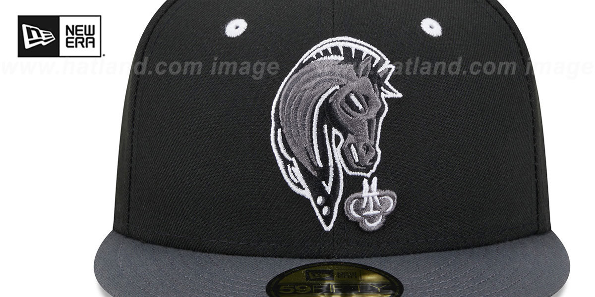 Lehigh Valley IronPigs THEME NIGHT Black-Grey Fitted Hat