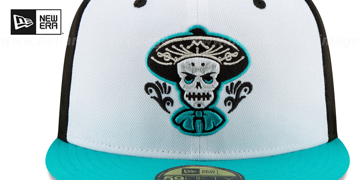 Albuquerque Isotopes COPA White-Black-Aqua Fitted Hat