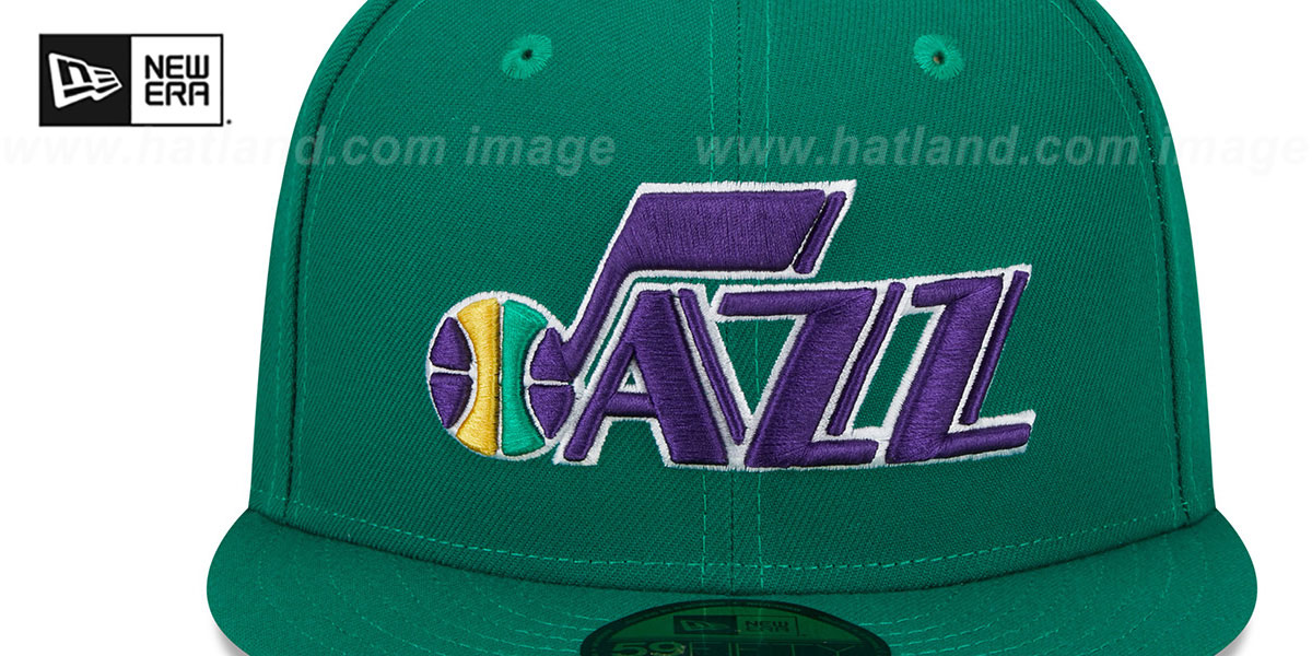 Utah Jazz NBA CLASSIX Kelly Fitted Hat by New Era