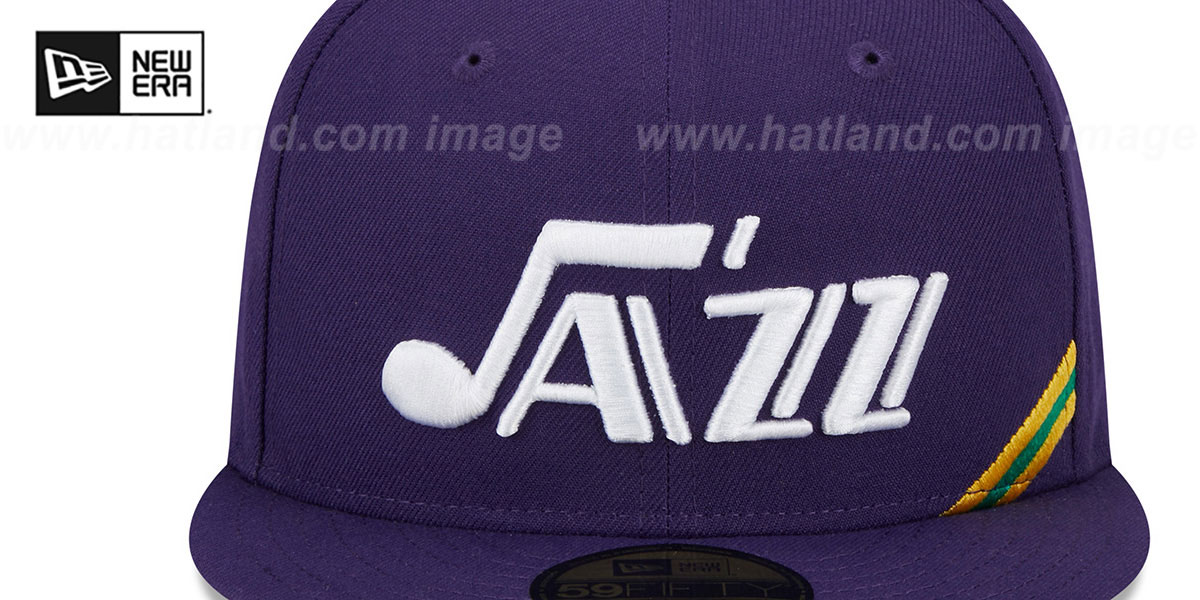 Utah Jazz NBA CLASSIX Purple Fitted Hat by New Era
