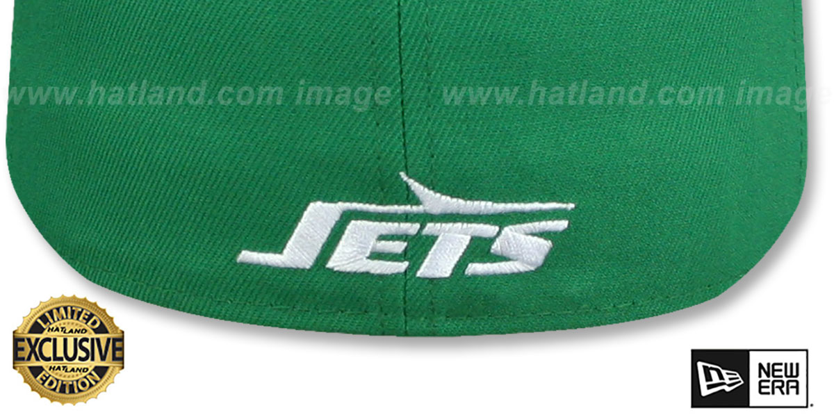 New York Jets THROWBACK NFL SHIELD-BASIC Green Fitted Hat
