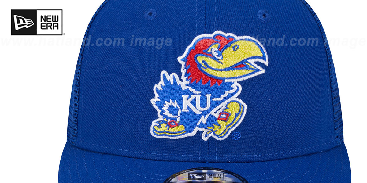 Kansas TEAM-BASIC TRUCKER SNAPBACK Royal Hat by New Era