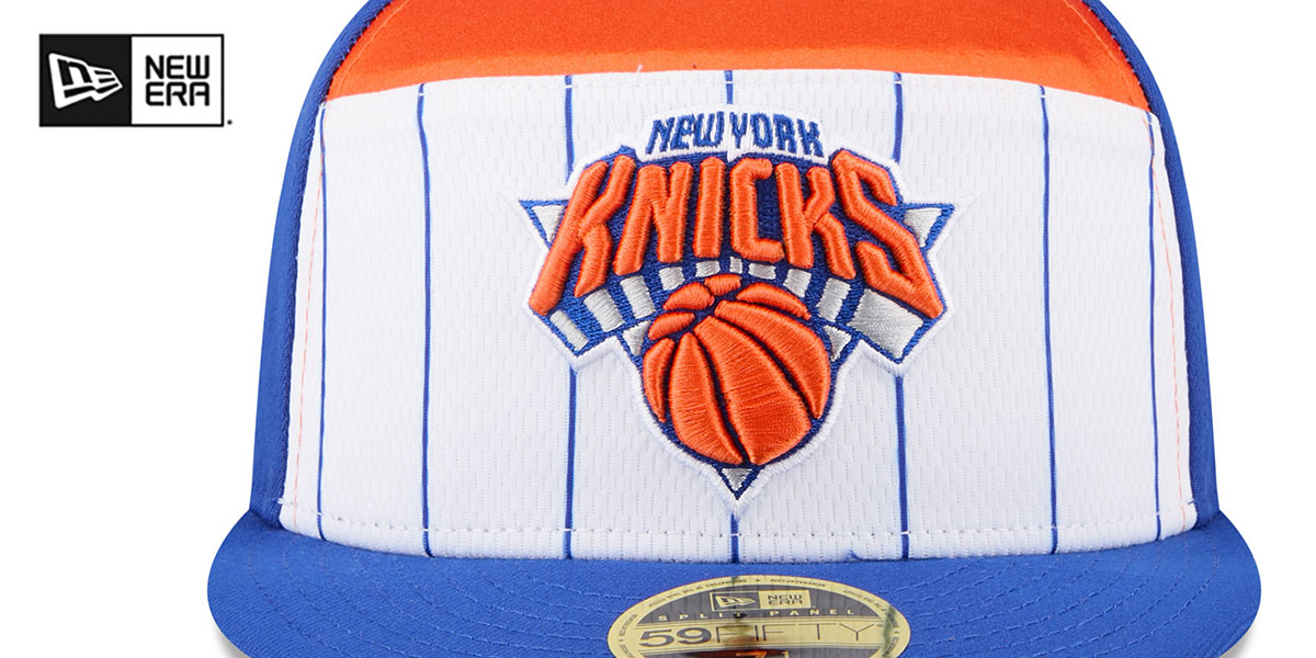 New York Knicks 2025-26 NBA SPLIT PANEL TIP OFF Fitted Hat