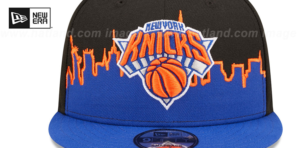 New York Knicks SKYLINE TIP OFF SNAPBACK Black-Royal Hat