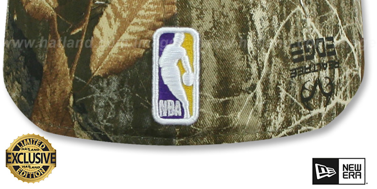 Los Angeles Lakers NBA TEAM-BASIC Realtree Camo Fitted Hat