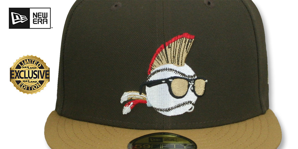 Major League WILD THING Brown-Wheat Fitted Hat by New Era