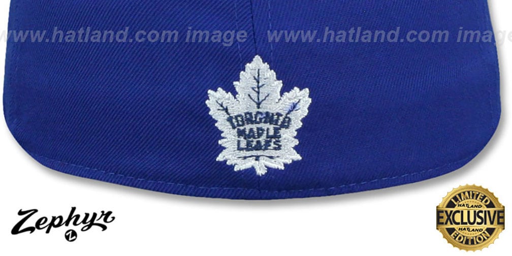 Toronto Maple Leafs SHOOTOUT Royal Fitted Hat by Zephyr