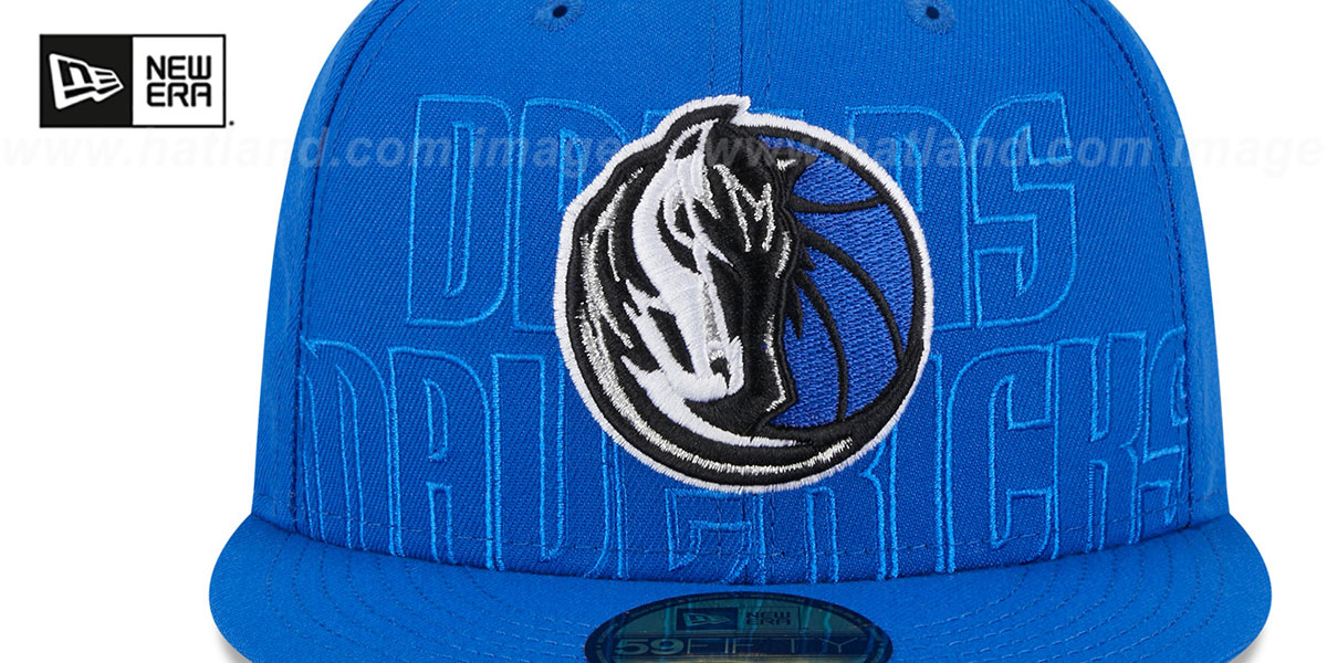 Dallas Mavericks 2023 NBA DRAFT Royal Fitted Hat by New Era