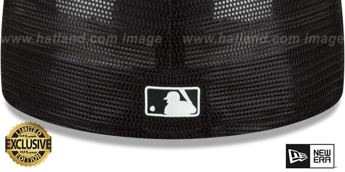 MLB Umpire BATTING PRACTICE TRUCKER Black-White Fitted Hat