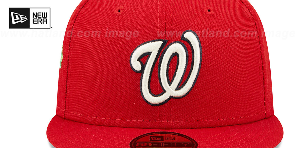 Washington Nationals 2019 WS CITRUS POP Red-Green Fitted Hat