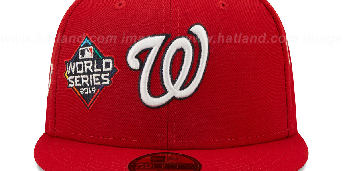 Washington Nationals HISTORIC CHAMPIONS Red Fitted Hat