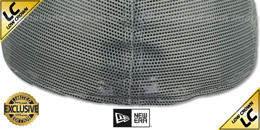 New Era LOW-CROWN MESH-BACK 59FIFTY-BLANK Grey-Grey Fitted Hat