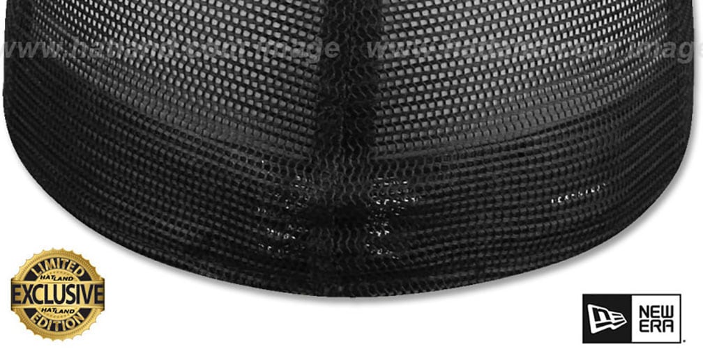 New Era MESH-BACK 59FIFTY-BLANK Army-Black Fitted Hat