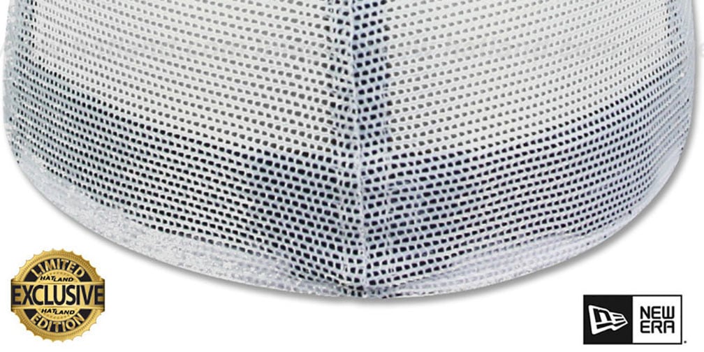 New Era MESH-BACK 59FIFTY-BLANK Grey-White Fitted Hat