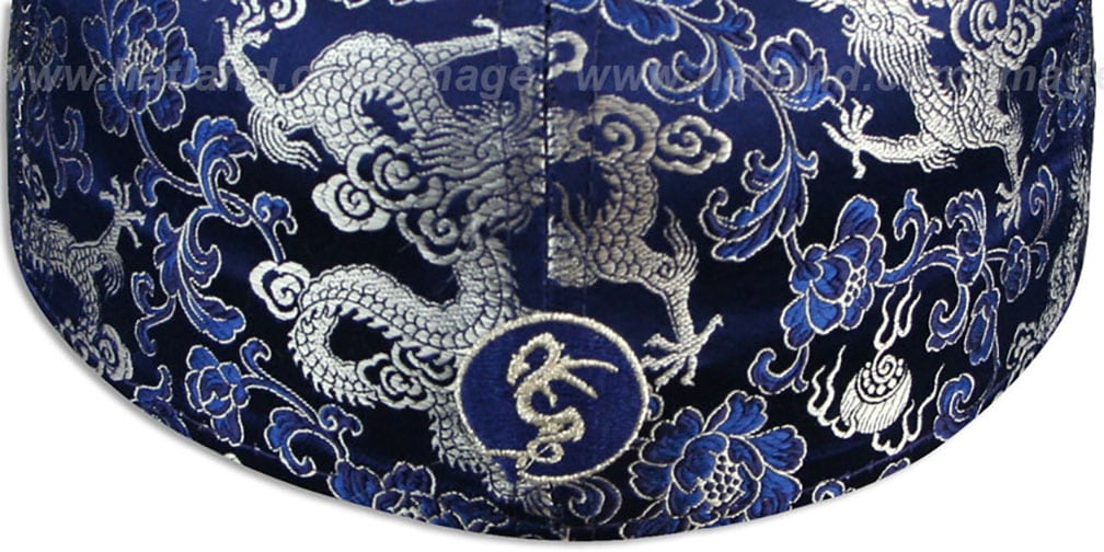 New Era SATIN DRAGON Navy Blue Fitted Hat
