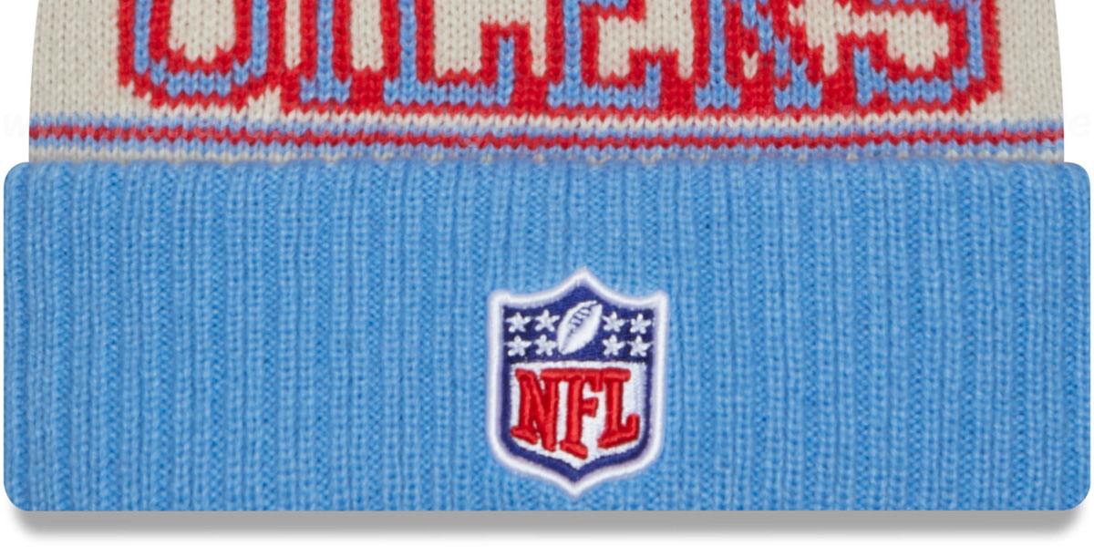 Houston Oilers 2023 HISTORIC SIDELINE Knit Beanie Hat