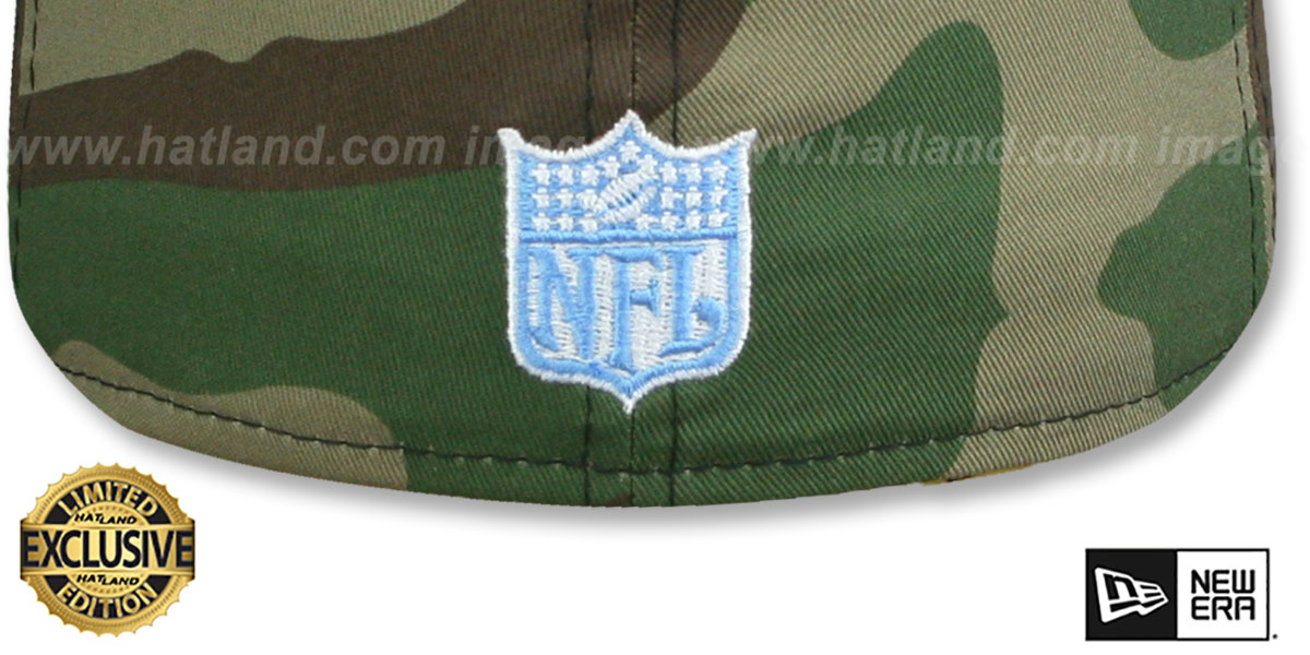 Houston Oilers NFL TEAM-BASIC Army Camo Fitted Hat