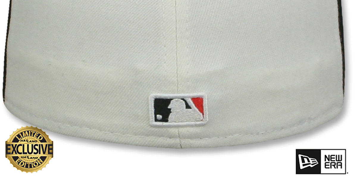Baltimore Orioles COOPERSTOWN PINWHEEL White-Black Fitted Hat