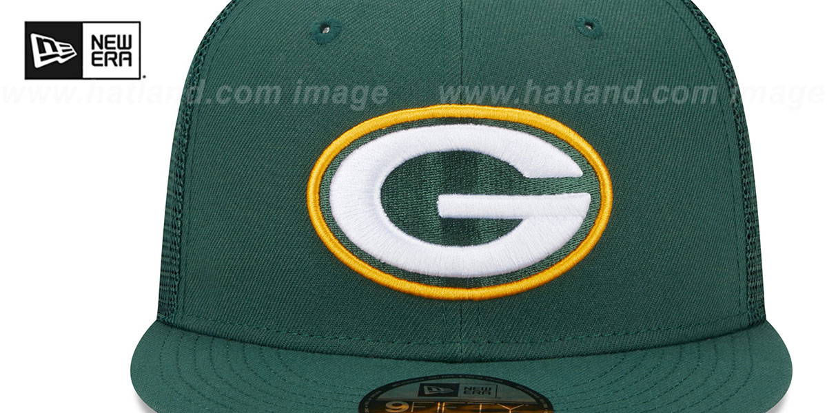 Green Bay Packers TEAM-BASIC TRUCKER SNAPBACK Green Hat