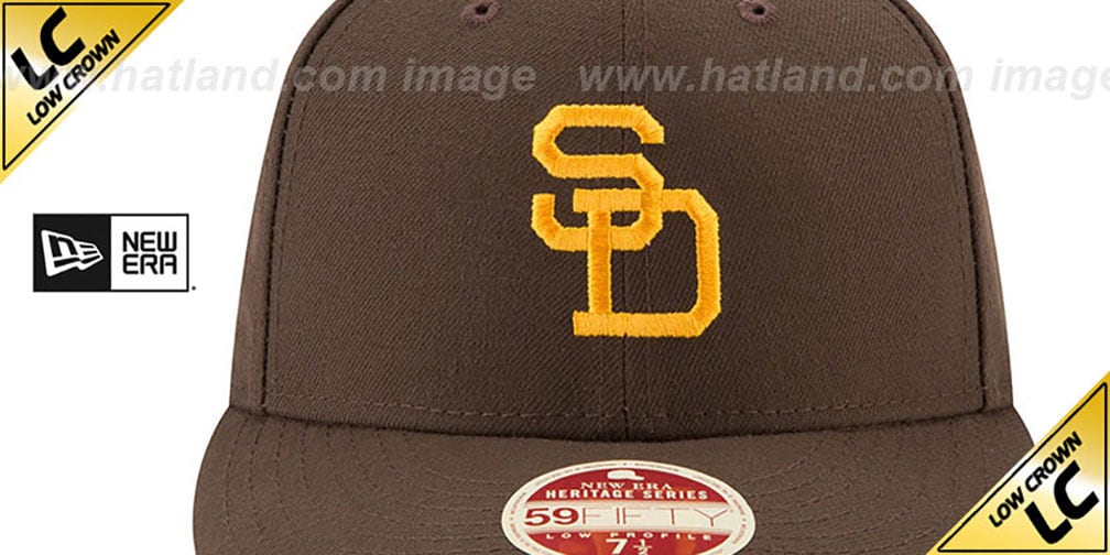 San Diego Padres 1969 LOW-CROWN VINTAGE Fitted Hat