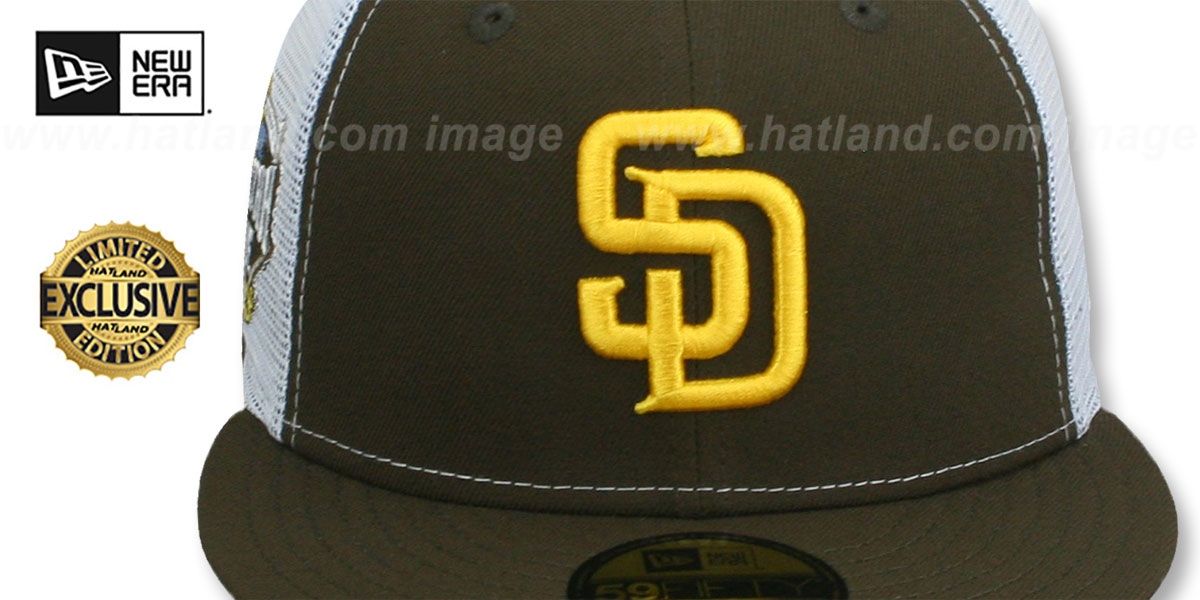 San Diego Padres 2016 ASG MESH-BACK SIDE-PATCH Brown-White Fitted