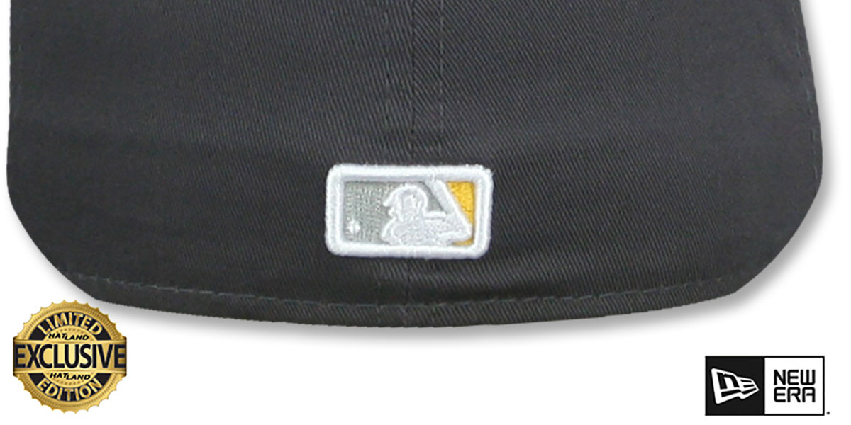 San Diego Padres GREY TONE Grey-Charcoal-Gold Fitted Hat