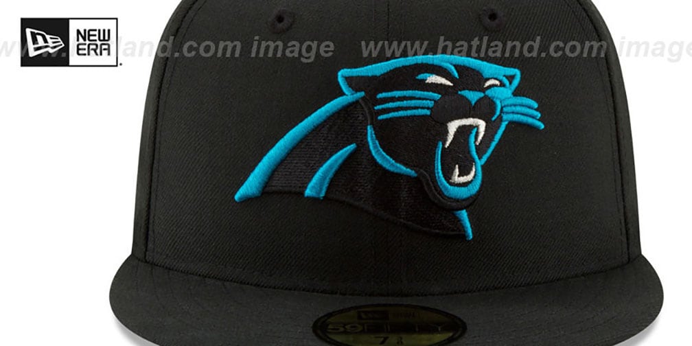 Carolina Panthers NFL TEAM-BASIC Black Fitted Hat by New Era